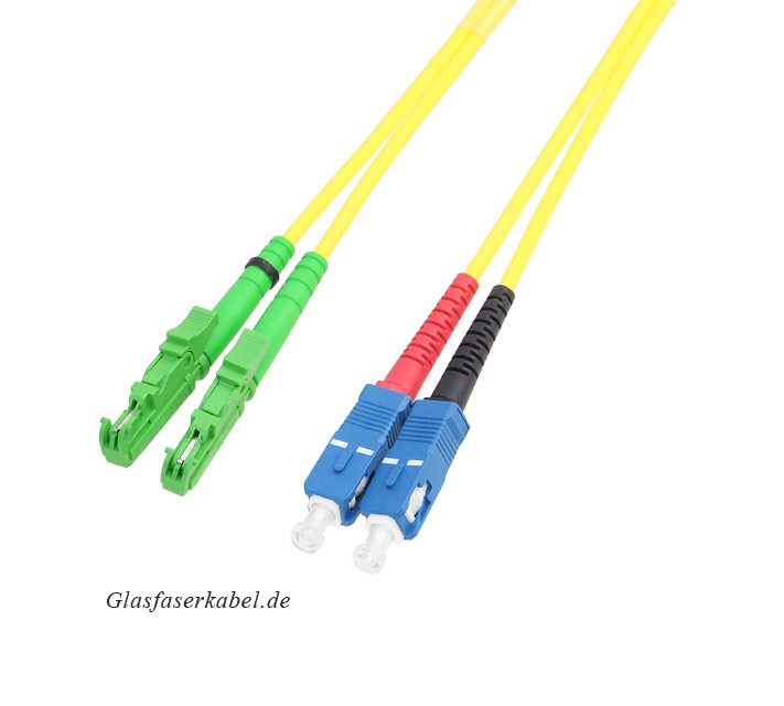Cavo Patch in Fibra Ottica E2000®/APC - SC, monomodale OS2 - Cavofibra.it Cavo Patch in Fibra Ottica E2000®/APC - SC, monomodale OS2 - Cavofibra.it